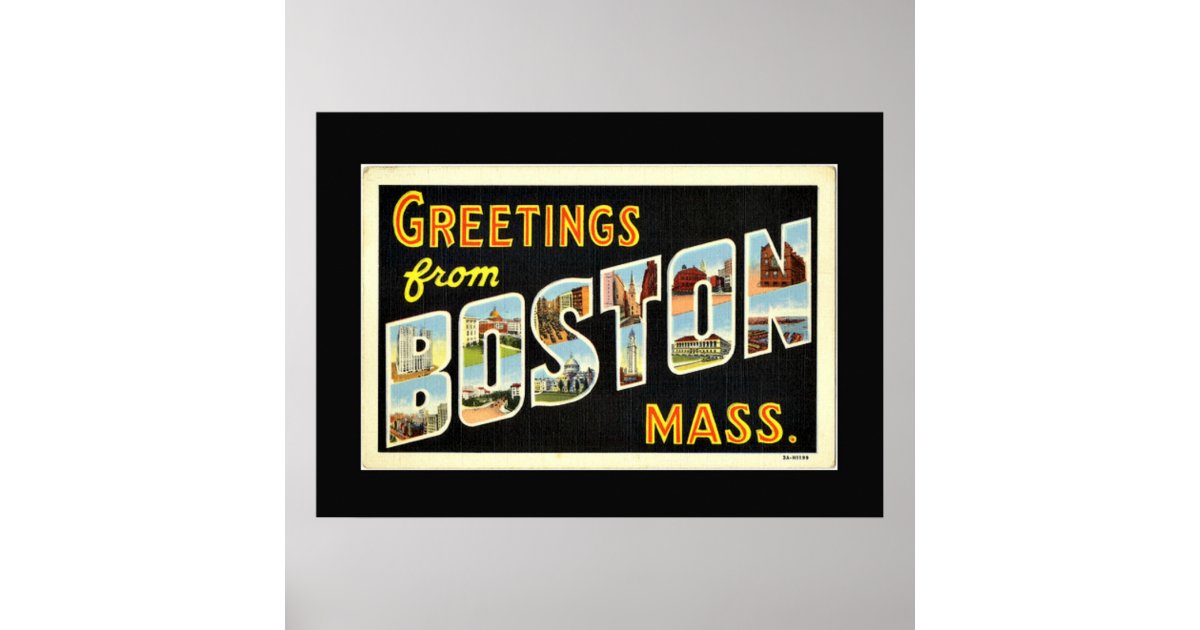 Greetings from Boston, Mass. Poster | Zazzle