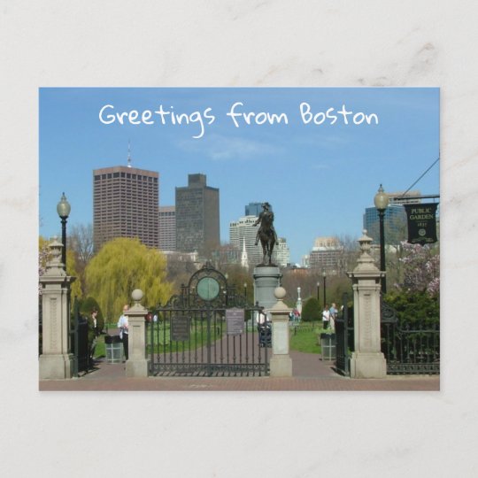 Greetings from Boston Postcard | Zazzle.com