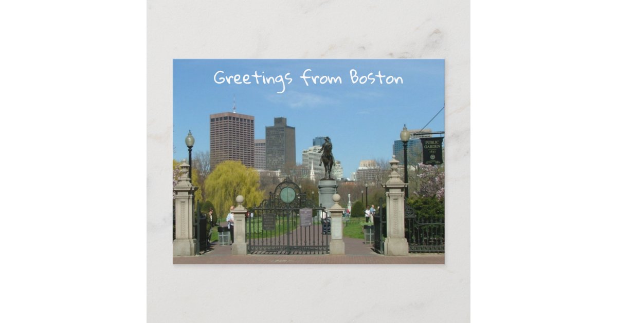 Greetings from Boston Postcard | Zazzle