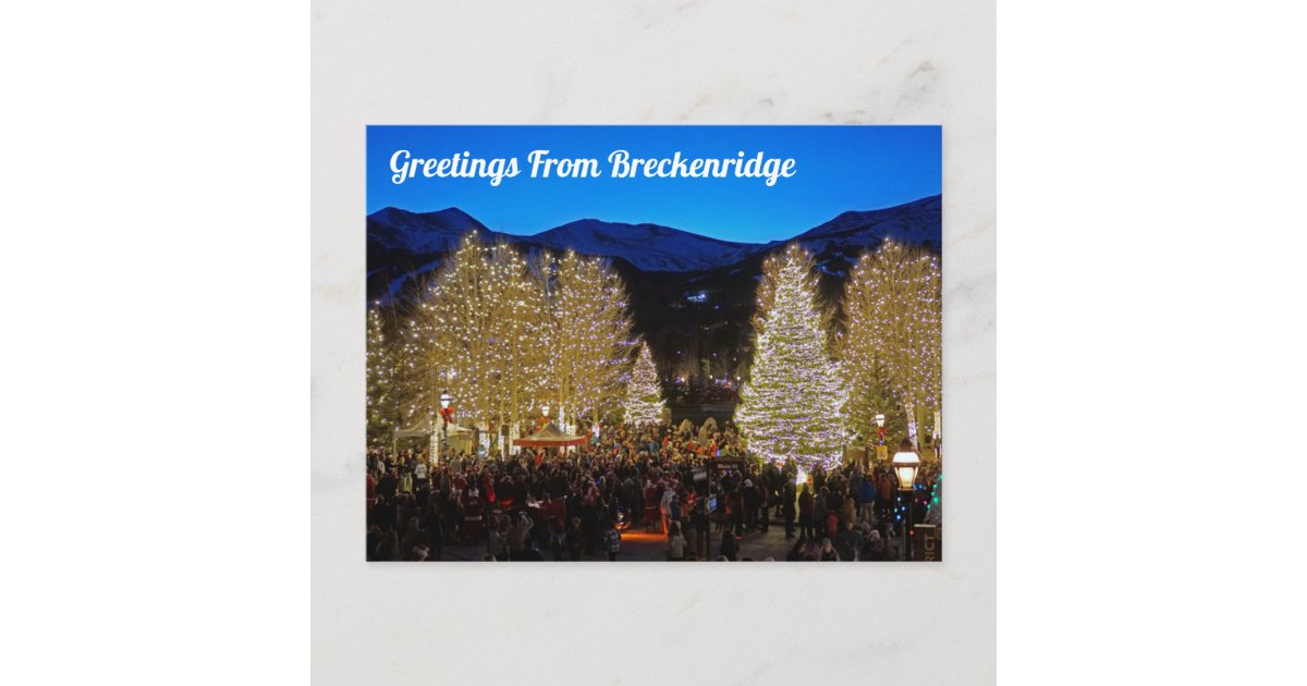 Greetings From Breckenridge Postcard | Zazzle