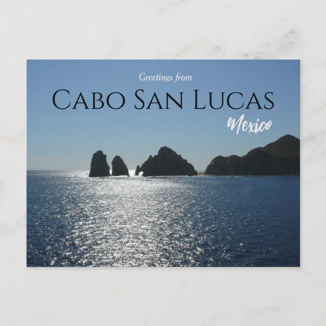 Greetings from Cabo San Lucas Mexico Postcard | Zazzle