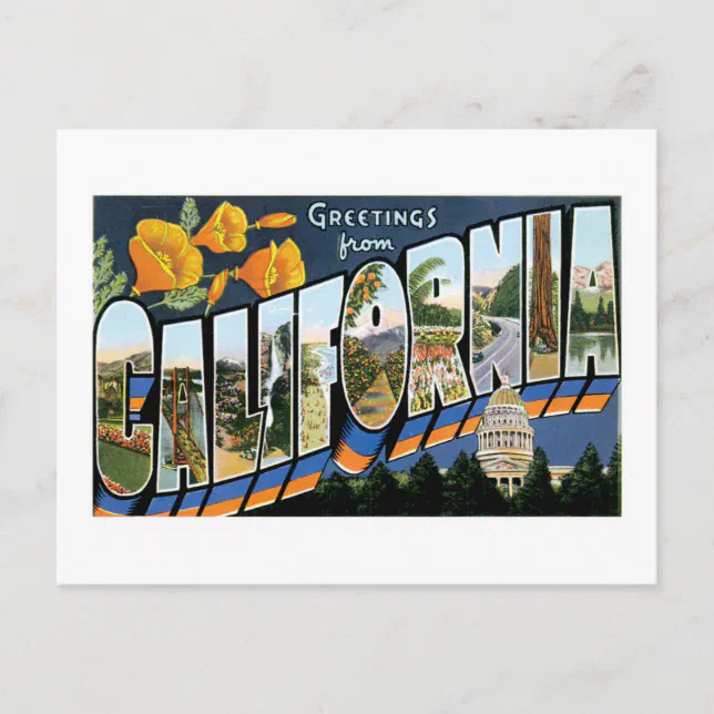 Greetings from California! Postcard | Zazzle