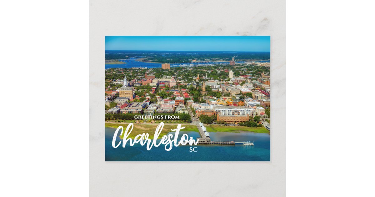Greetings from Charleston, SC Scenic Postcard | Zazzle