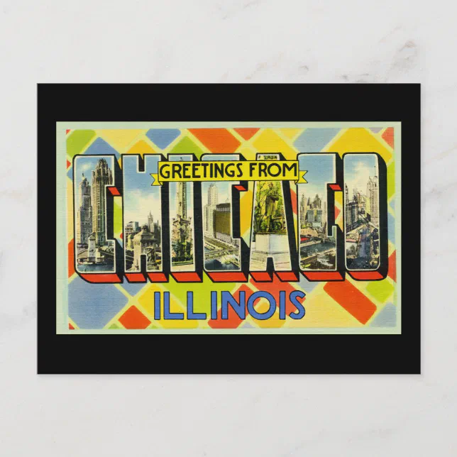Greetings from Chicago Illinois Postcard | Zazzle