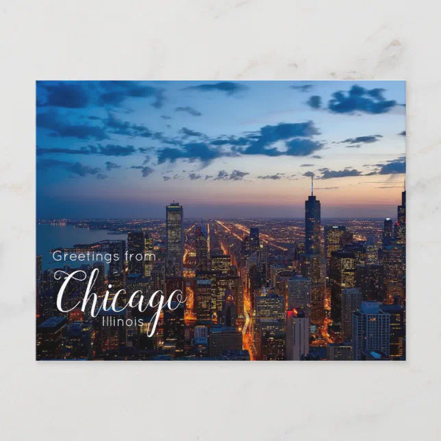 Greetings from Chicago Illinois Postcard Post Card | Zazzle