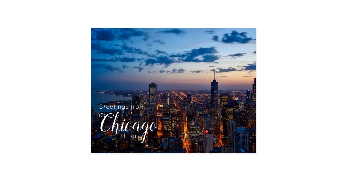 Greetings from Chicago Illinois Postcard Post Card | Zazzle.com