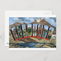 Greetings From Colorado Postcard | Zazzle