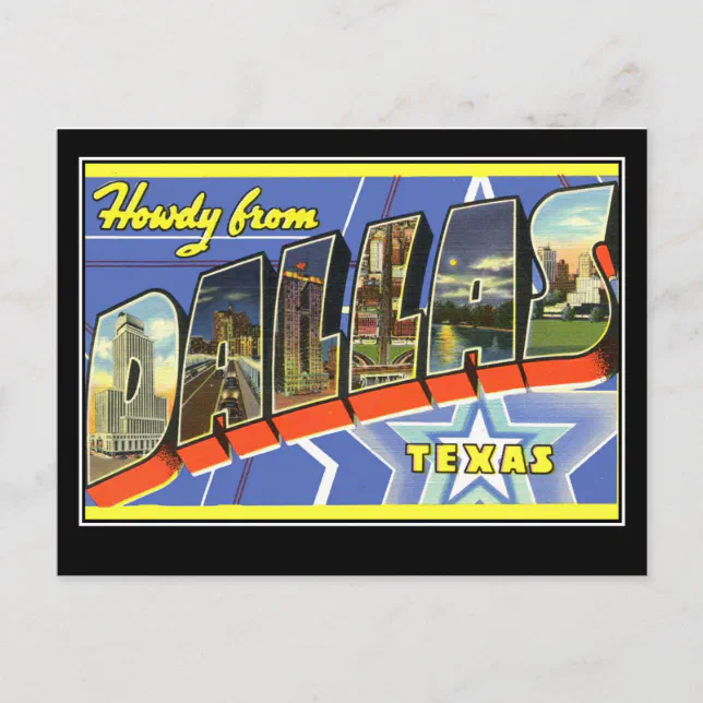 Greetings from Dallas Texas Postcard | Zazzle