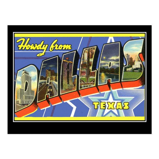 Greetings from Dallas Texas Postcard | Zazzle.com