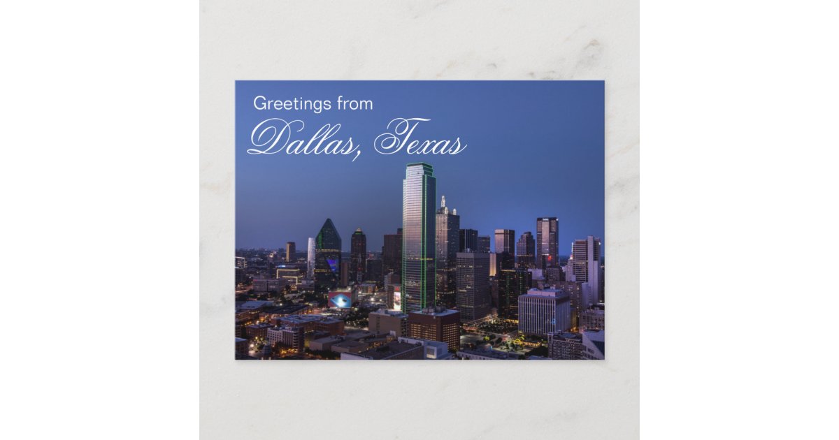 Greetings from Dallas, Texas Postcard | Zazzle