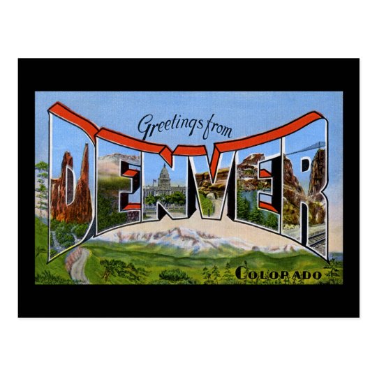 Greetings from Denver Colorado Postcard | Zazzle.com