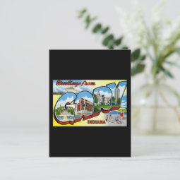 Greetings from Gary Indiana Postcard | Zazzle