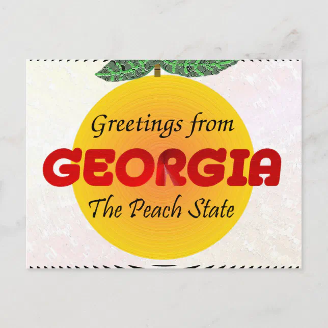 Greetings from Georgia Postcard | Zazzle