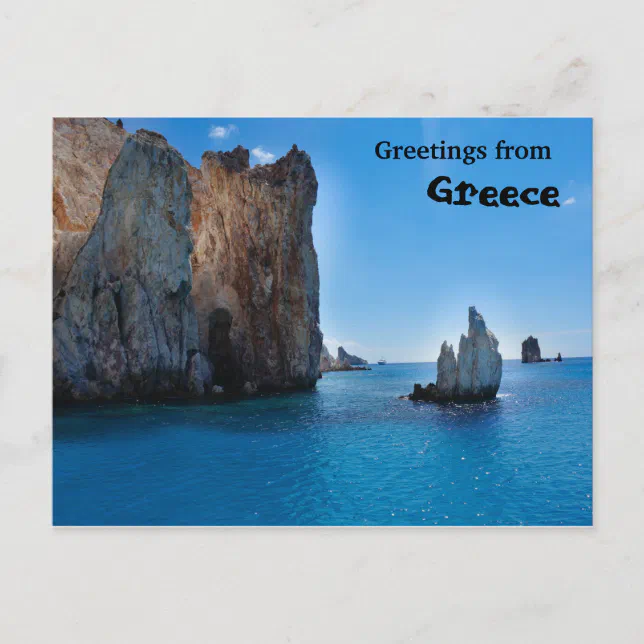Greetings from Greece Postcard | Zazzle