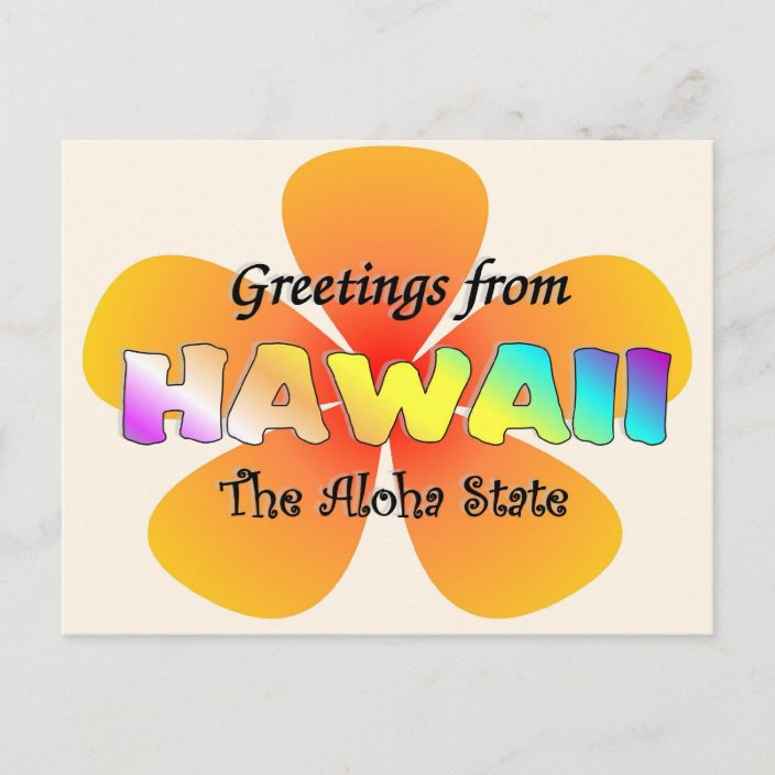 Greetings from Hawaii Postcard | Zazzle