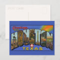 Greetings from Houston Texas Large Letter Postcard | Zazzle