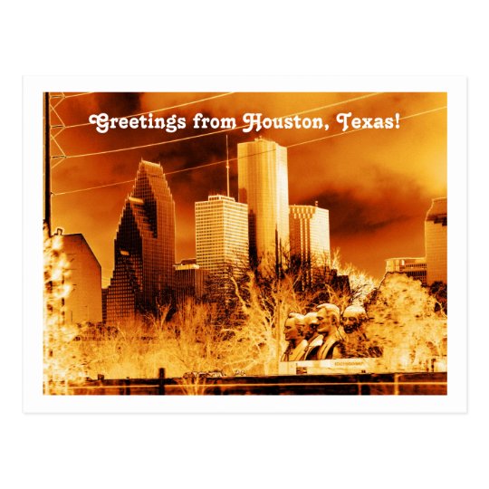 Greetings from Houston,Texas! Postcard | Zazzle.com