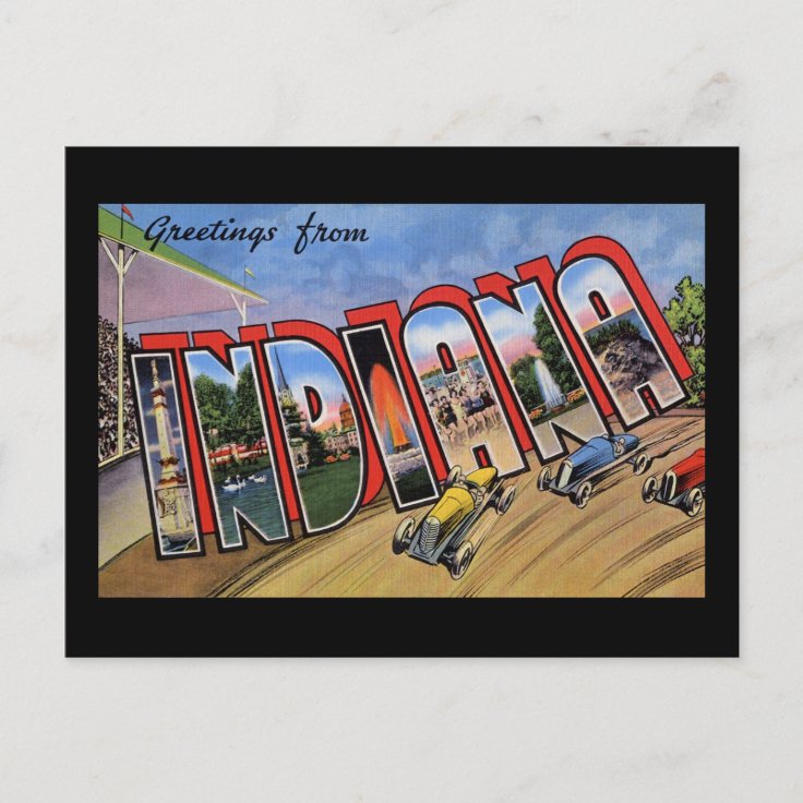 Greetings from Indiana Postcard | Zazzle