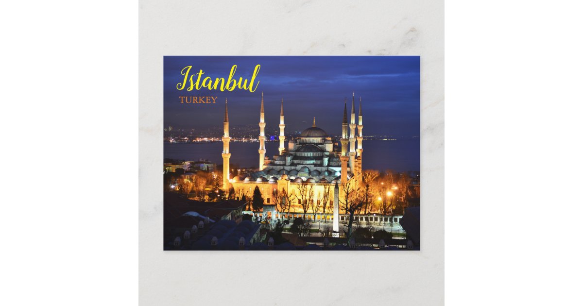 Greetings from Istanbul Turkey Postcard | Zazzle