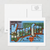 Greetings From Kansas City Postcard | Zazzle