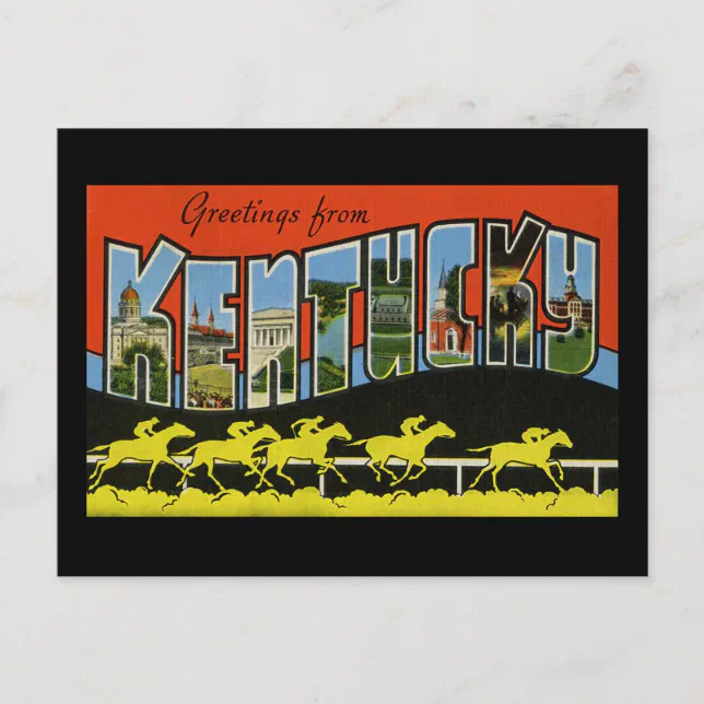 Greetings from Kentucky Postcard | Zazzle
