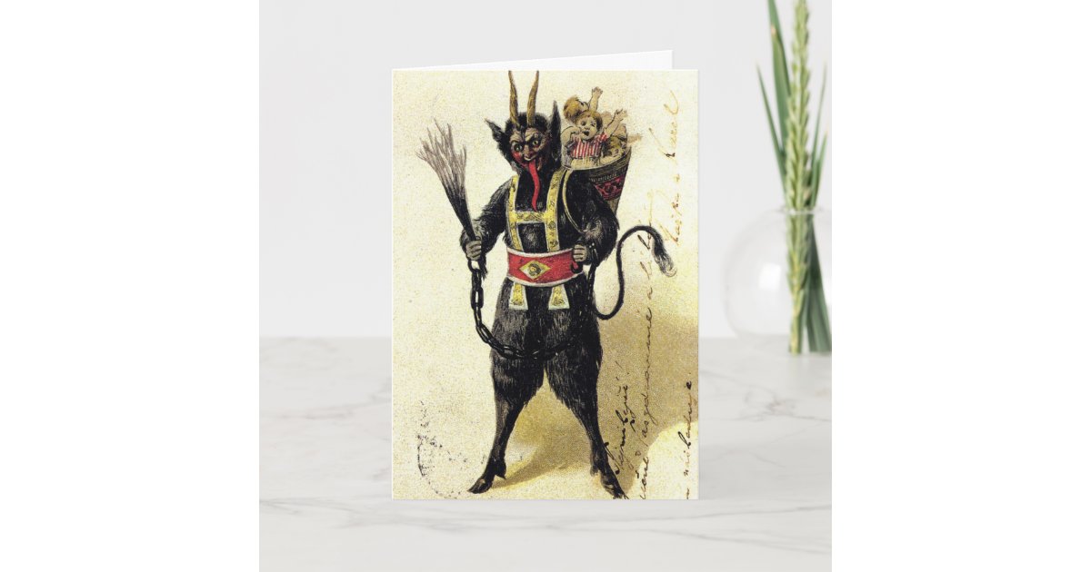 Greetings from Krampus! Holiday Card | Zazzle
