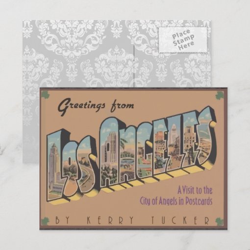 Greetings From Los Angeles, Vintage Postcard | Zazzle