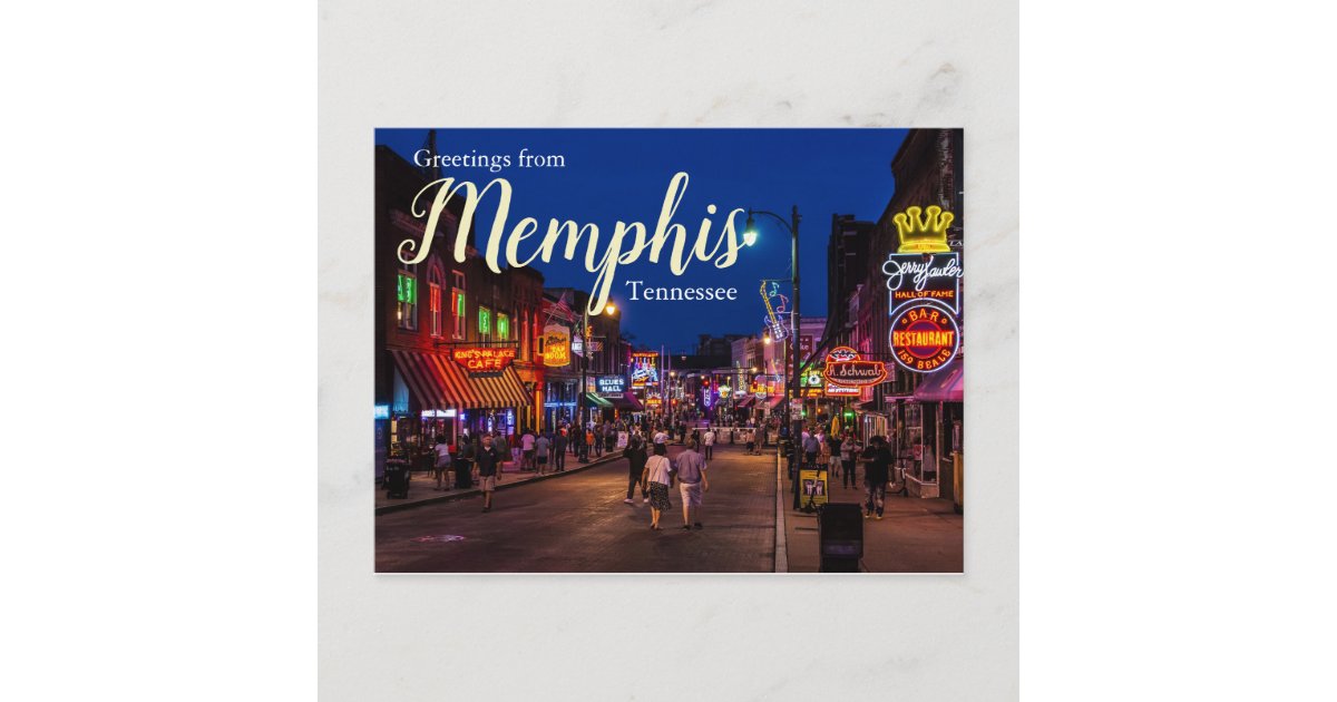 Greetings from Memphis Tennessee Postcard | Zazzle
