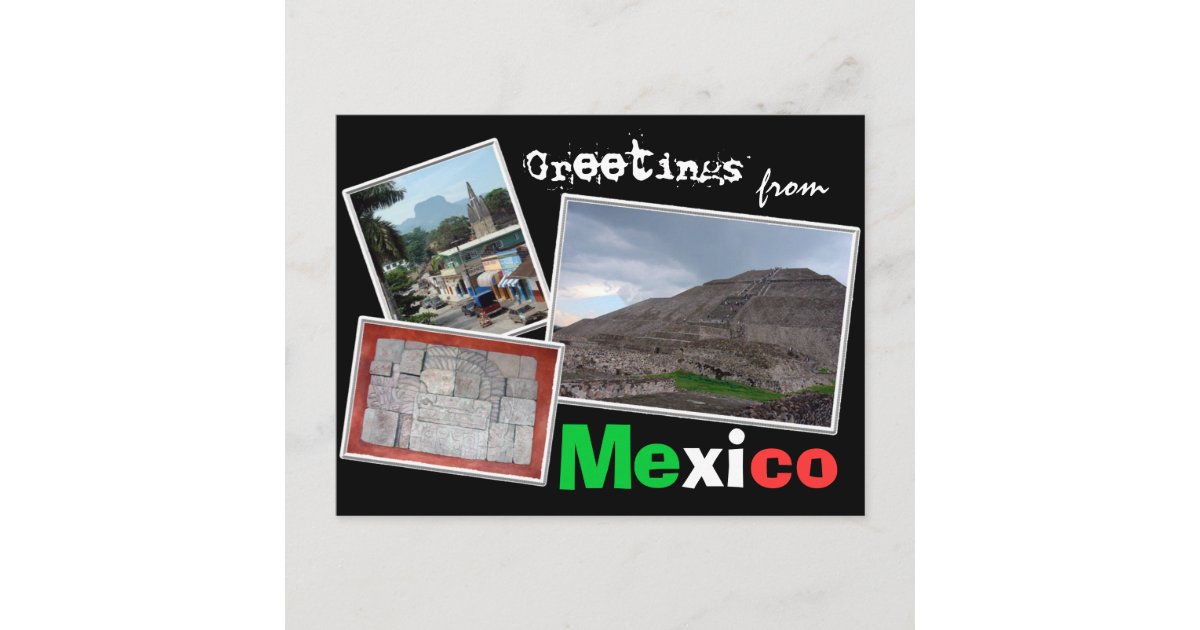 Greetings from Mexico Postcard | Zazzle