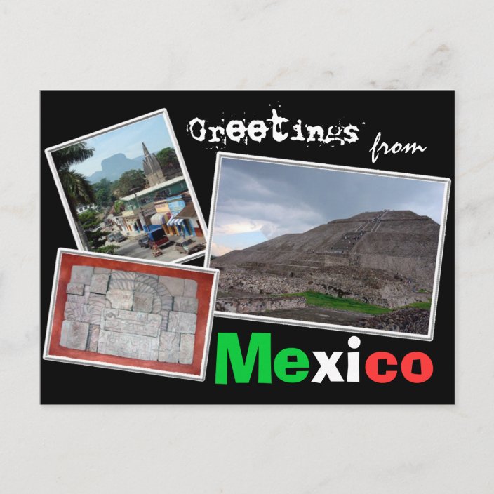 Greetings from Mexico Postcard | Zazzle.com