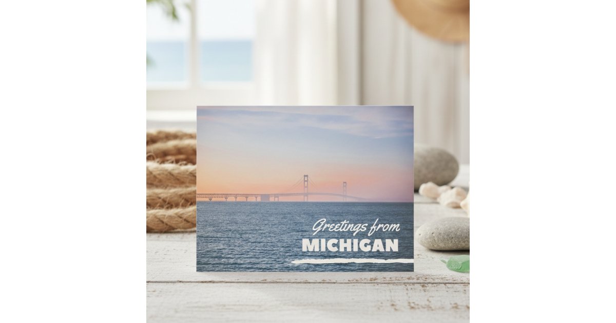 Greetings From Michigan Postcard | Zazzle