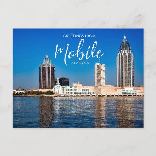 Greetings from Mobile Alabama Postcard | Zazzle