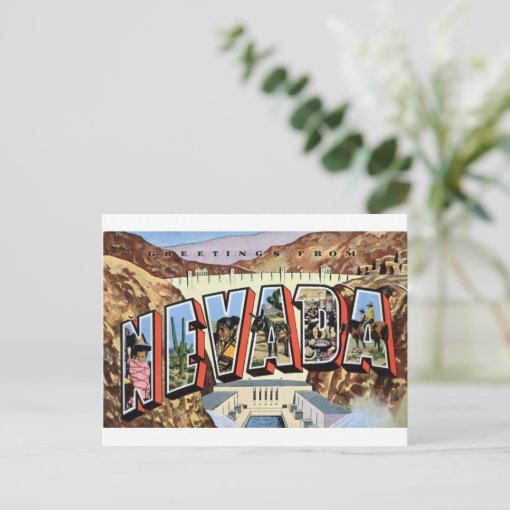 Greetings From Nevada Postcard | Zazzle