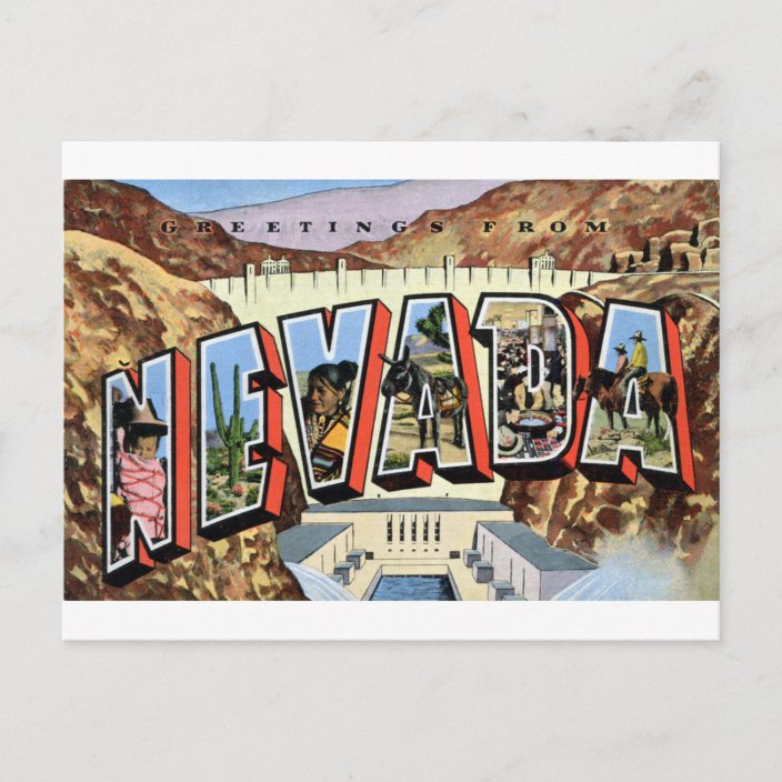 Greetings From Nevada Postcard | Zazzle.com