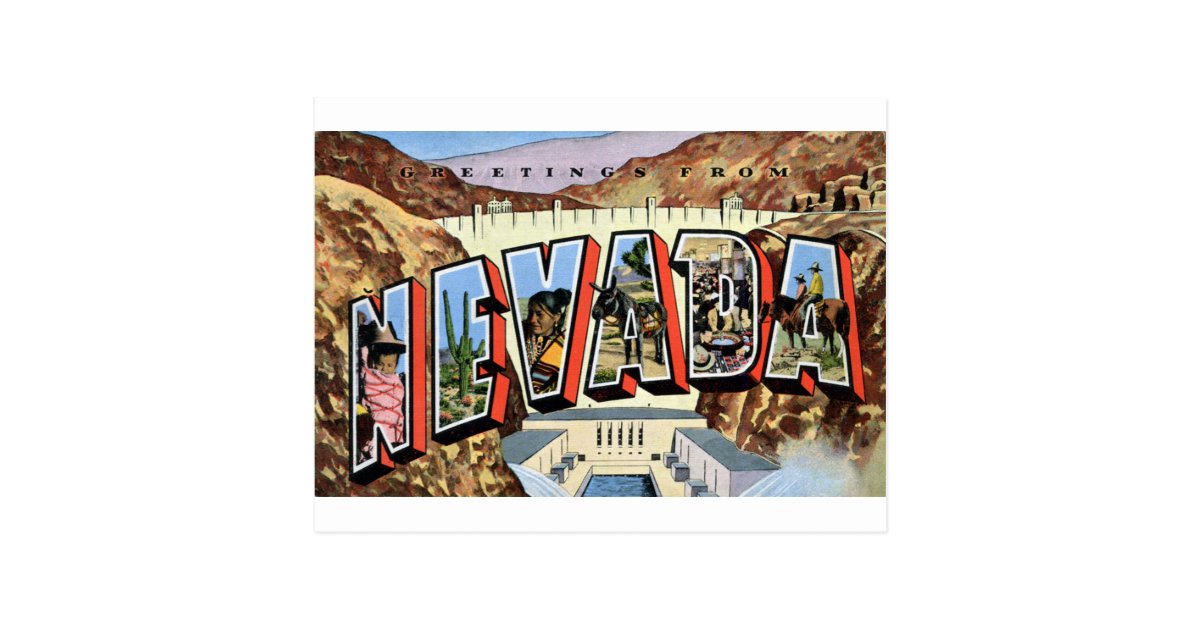 Greetings From Nevada Postcard | Zazzle.com
