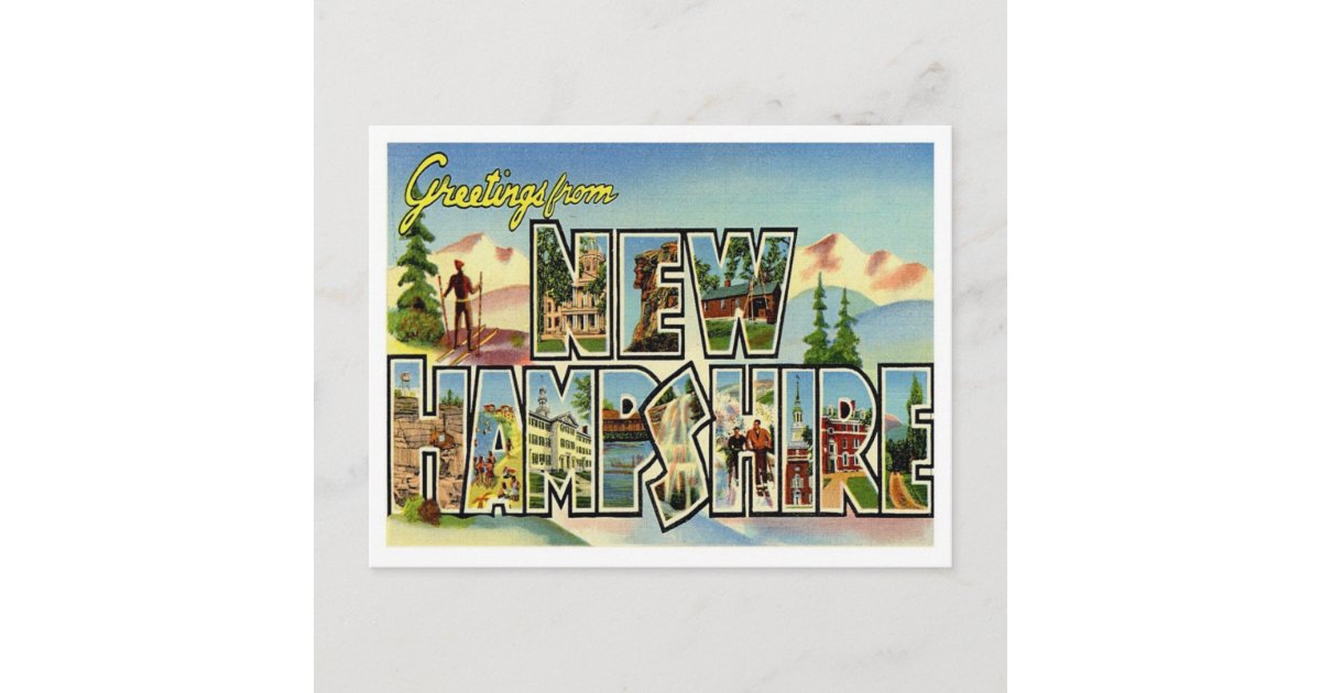 Greetings From New Hampshire Postcard | Zazzle