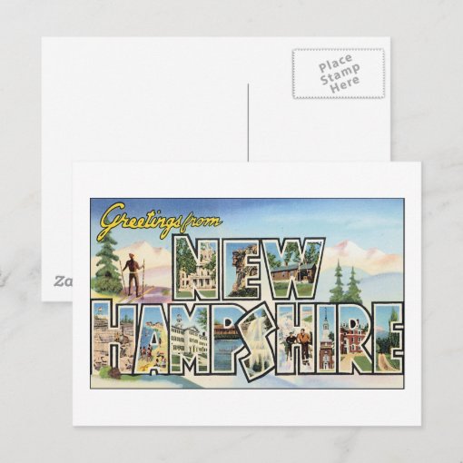 Greetings from New Hampshire Postcard | Zazzle
