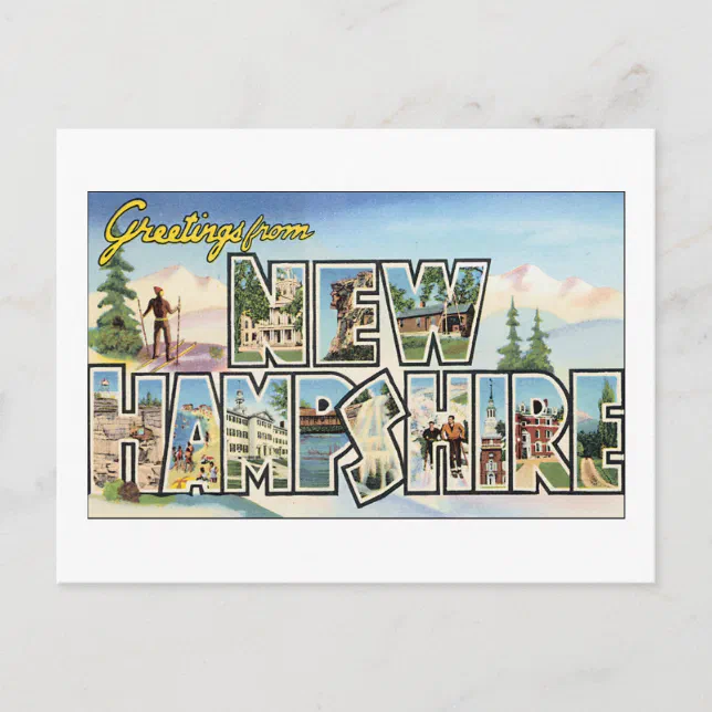 Greetings from New Hampshire Postcard | Zazzle