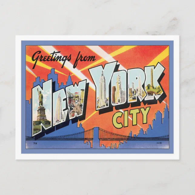Greetings From New York City America Postcard | Zazzle