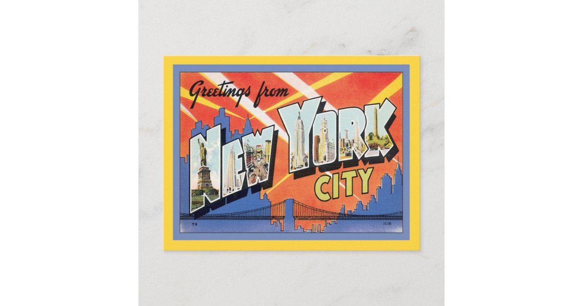 Greetings From New York City America Postcard | Zazzle