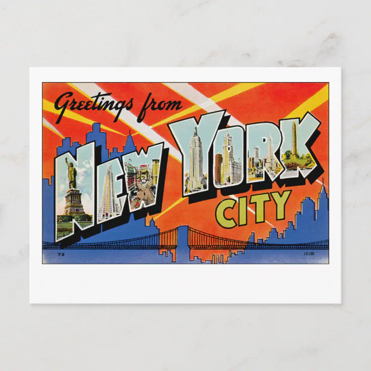 Greetings From New York City Postcard | Zazzle