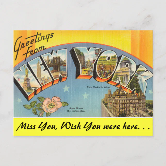 Greetings from New York Postcard | Zazzle