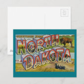 Greetings From North Dakota Postcard | Zazzle
