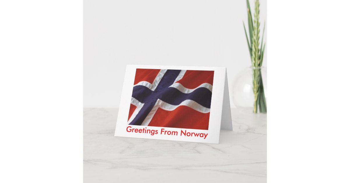 Greetings From Norway Card | Zazzle