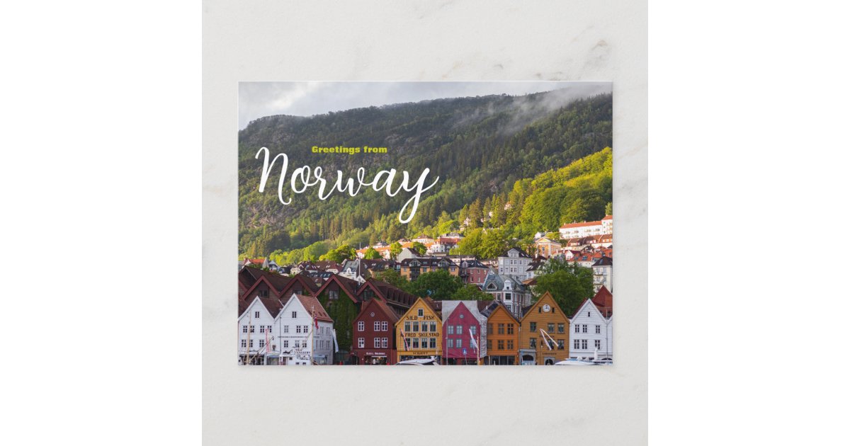 Greetings from Norway Scenic Landscape Postcard | Zazzle
