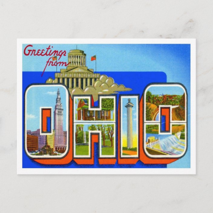 Greetings From Ohio Postcard | Zazzle.com
