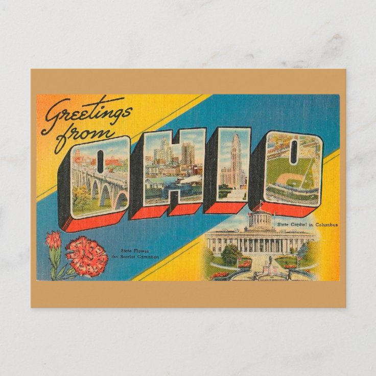 Greetings From Ohio Postcard | Zazzle