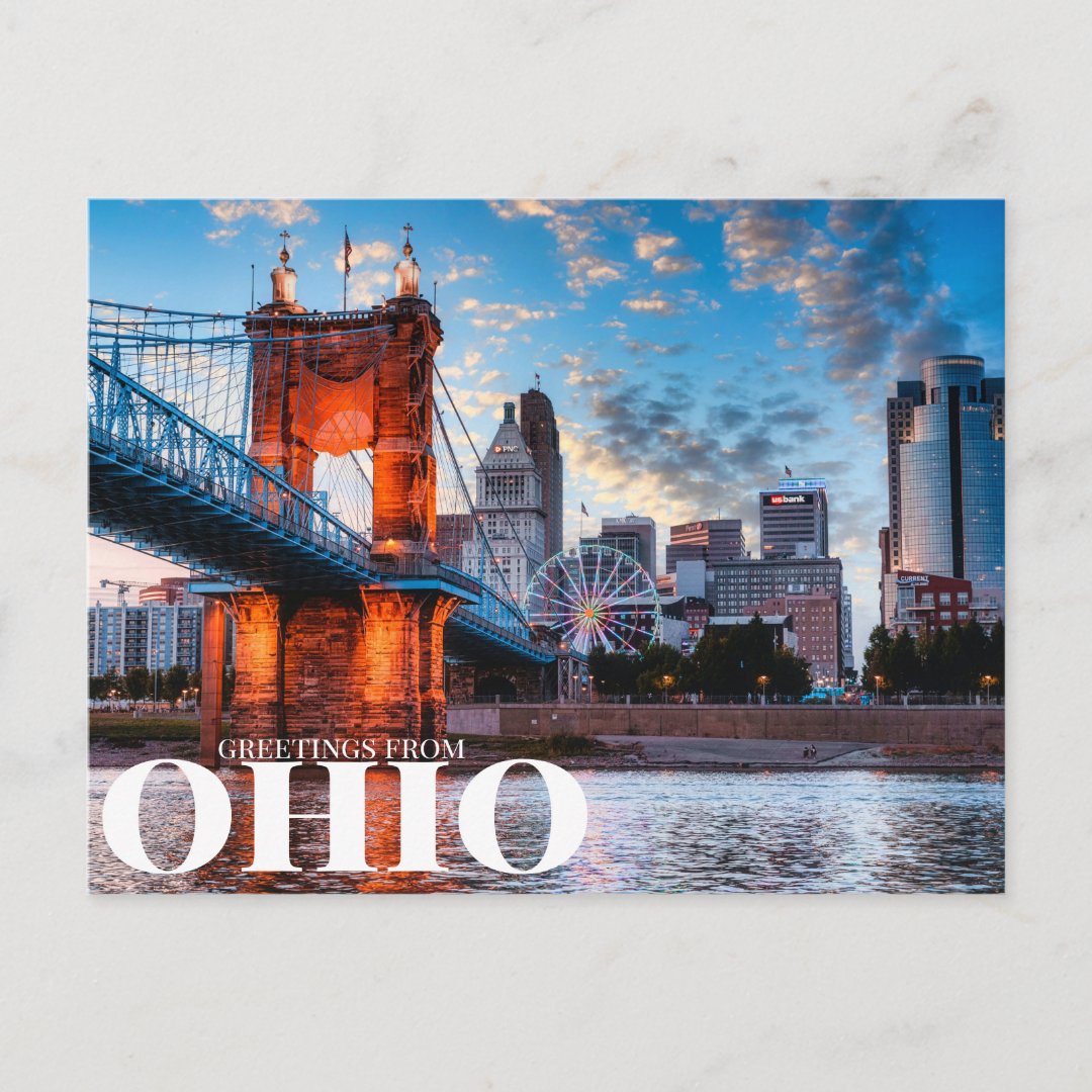 greetings from ohio postcard | Zazzle
