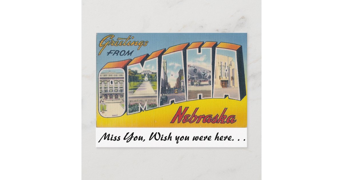 Greetings from Omaha, Nebraska Postcard | Zazzle