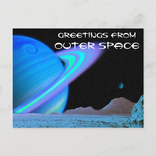 Greetings from Outer Space Postcard | Zazzle